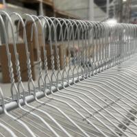 China 16inch White Color Dry Cleaner Wire Hangers Metal  For  Laundry Shops for sale
