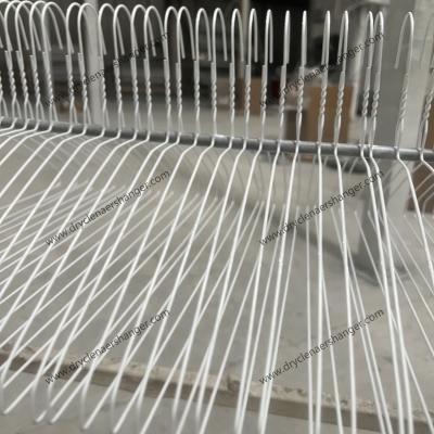 China 16inch Laundry Wire Hangers In White Or Blue Perfect For Laundry Organization for sale