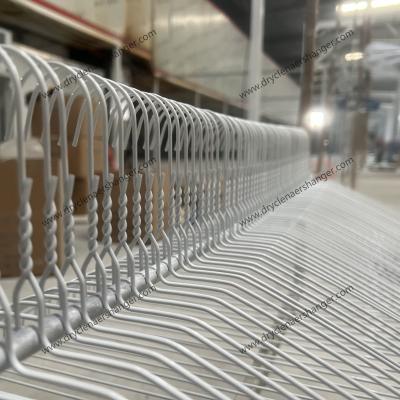 China 16 Inch Laundry Wire Hanger Dry Cleaner Customized Diameter for sale