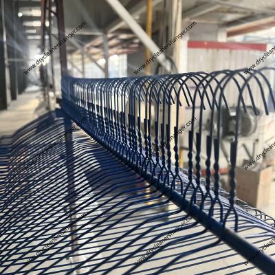 China White Blue Yellow Or Customized Plastic Coated Wire Hanger Strength Durable 650 Cartons / 20ft Container Loading Capacity for sale