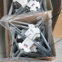 China 40.5cm Galvanized Wire Hanger White Wire Hanger For Laundry Shop for sale
