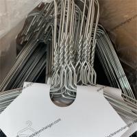 China 500- Set Rust Resistant Sturdy Silver Metallic Wire Clothes Hangers for sale