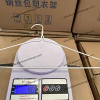 China Durable Material Plastic Coated Wire Hanger for wardrobe management for sale