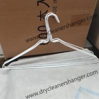 China Durable Material Plastic Coated Wire Hanger for wardrobe management for sale