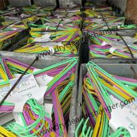 China Colorfull Plastic Coated Coat Hangers for sale