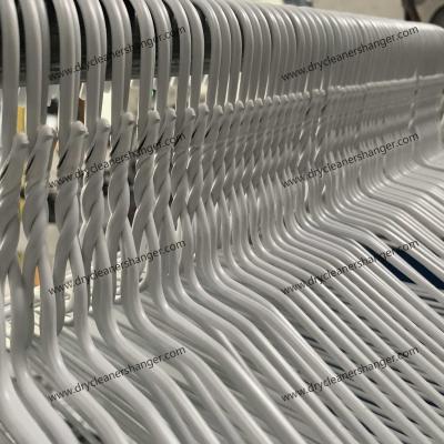 China Laundromats Plastic Coated Wire Hanger for sale