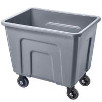 China 10 Bushel Poly Laundry Basket Carts Plastic Material Customized Commercial for sale