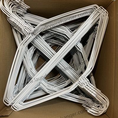 China Powder Coated Laundry Wire Hanger For Laundry Service In Blue Color for sale