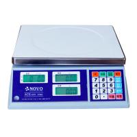 China NOVO digital pricing scale ACS APD LCD display 30kg stainless steel pan for sale