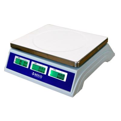 China NOVO digital pricing scale ACS APD LCD display 30kg stainless steel pan for sale