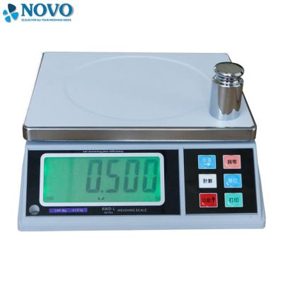 China Stainless Steel Electronic Weighing Balance Keyboard Simplified Functions for sale