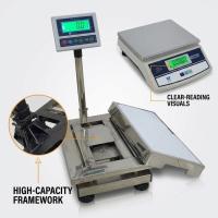 China Portable Digital Weighing Scale 100kg Folding Platform Battery Operated Carry Handle for sale
