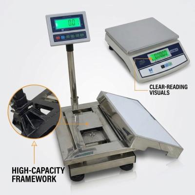China Portable Digital Weighing Scale 100kg Folding Platform Battery Operated Carry Handle for sale