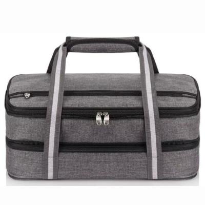 China Customized Expandable Insulated Picnic Bag Double Layer Polyester for sale