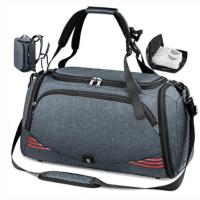China Large Hand Luggage Fitness Custom Sports Bags With Backpack Shoe Compartment for sale