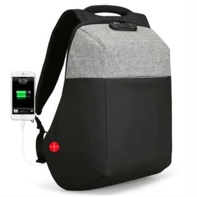 China Durable Business Travel Usb Laptop Backpack Waterproof Polyester for sale