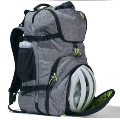 China Men Women Canvas Gray Triathlon Transition Bag Gym Sport Backpack for sale