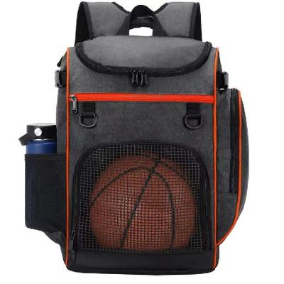 China Custom Large Capacity Multi Functional Basketball Backpack Sports Bag With Laptop Compartment for sale