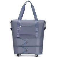 China Large Capacity Expandable Hand Luggage Bag With Wheels for sale