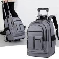 China Trolley Luggage Wheeled Backpack Rolling Travel Student Laptop Backpack With 2 Wheels for sale