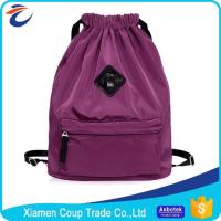 China Large Capacity Coloured Drawstring Bags / Outdoor Travel Backpack Sports Gym Bag for sale