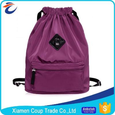 China Large Capacity Coloured Drawstring Bags / Outdoor Travel Backpack Sports Gym Bag for sale