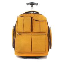 China Yellow Outdoor Sports  Travel Trolley Bags Polyester Material Numerous Styles for sale