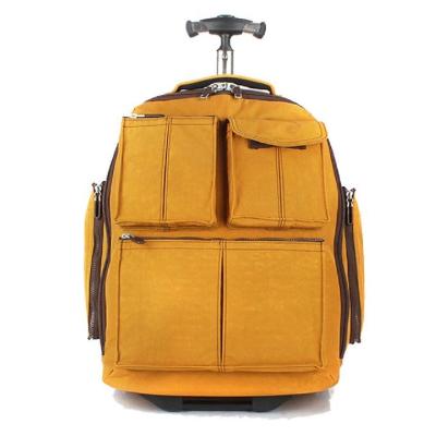 China Yellow Outdoor Sports  Travel Trolley Bags Polyester Material Numerous Styles for sale
