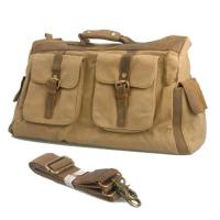 China Durable Canvas Sports Travel Bag Fashion Style Washable And Large Capacity for sale