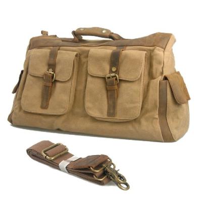 China Durable Canvas Sports Travel Bag Fashion Style Washable And Large Capacity for sale