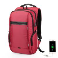 China Anti Theft Waterproof Laptop Backpack With USB Charging Port Large Capacity for sale