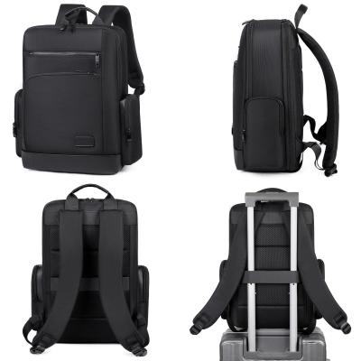 China Durable Nylon Laptop Backpack LD6881 Custom Logo 15.6 Inch Water Resistant Daypack for sale