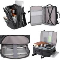 China Ergonomic Oxford Laptop Backpack LD3883 17 Inch Extended Business Travel Bag for sale