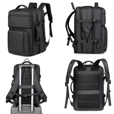 China Travel Oxford Laptop Backpack LD9907 15.6 Inch Extended 30cm Business Commuter Bag Custom Logo for sale