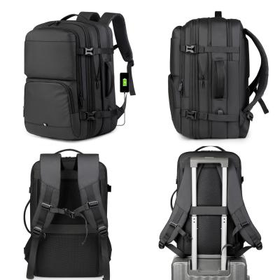 China Versatile Oxford Laptop Backpack LD9908 15.6 Inch Expandable Waterproof Travel Daypack Custom Logo for sale