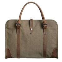 China Custom Logo Canvas Mens Officeworks Laptop Bag 42x7x32cm Personalized Design for sale