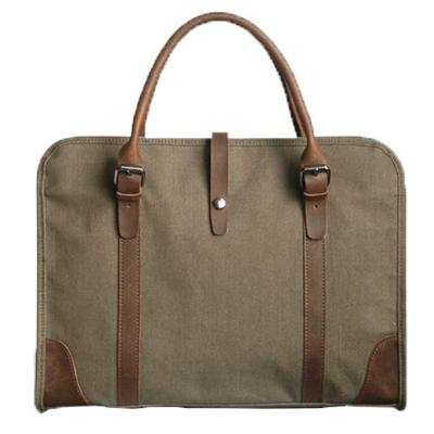 China Custom Logo Canvas Mens Officeworks Laptop Bag 42x7x32cm Personalized Design for sale