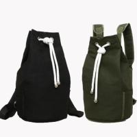 China Large Capacity Canvas Drawstring Baseball Bucket Backpack for sale