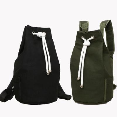 China Large Capacity Canvas Drawstring Baseball Bucket Backpack for sale