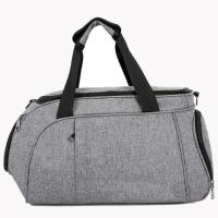 China Dual Use Nylon Duffle Shoulder Bag With Shoes Compartment for sale