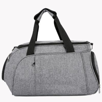 China Dual Use Nylon Duffle Shoulder Bag With Shoes Compartment for sale