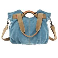 China Versatile Retro Dumpling Shape Canvas Womens Tote Bags for sale