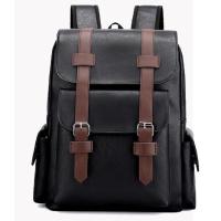 China Retro PU Leather Student Laptop Schoolbag 38x12x34cm for sale