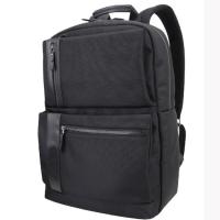 China 15.6inch Nylon Travel College School Business Laptop Backpack Bag Black for sale