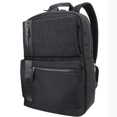 China 15.6inch Nylon Travel College School Business Laptop Backpack Bag Black for sale