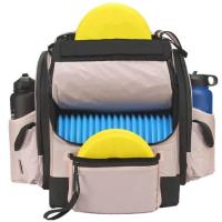 China Custom Polyester Camo Sports Disc Golf Bag Backpack Big Capacity for sale