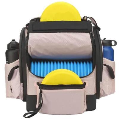 China Custom Polyester Camo Sports Disc Golf Bag Backpack Big Capacity for sale