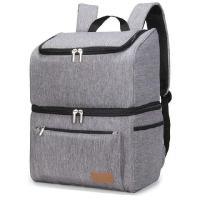 China 32 Cans Double Decker 1680D Oxford Soft Sided Lunch Cooler for sale