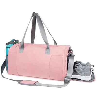 China Polyester Sports Gym Bag With Wet Pocket & Shoe Compartment Fitness Workout Bag for sale