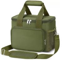 China Dual Compartment Insulated Cooler Bags Food Delivery Lunch Bag for sale